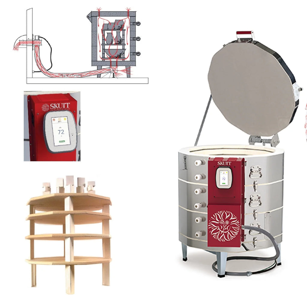 Skutt KMT1227-3 Kiln Package with Touchscreen Controller, Furniture Ki