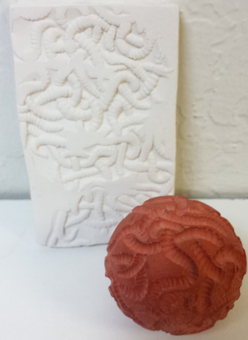 "Texture Sphere TS-12 Worms Moon Ball | Sheffield Pottery"